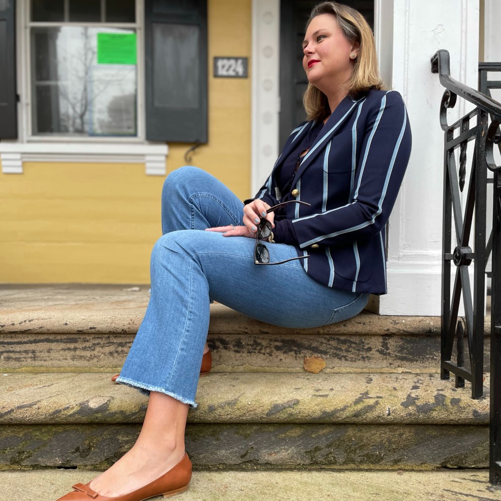 Blue Stripe Rowing Blazer • lucindervention